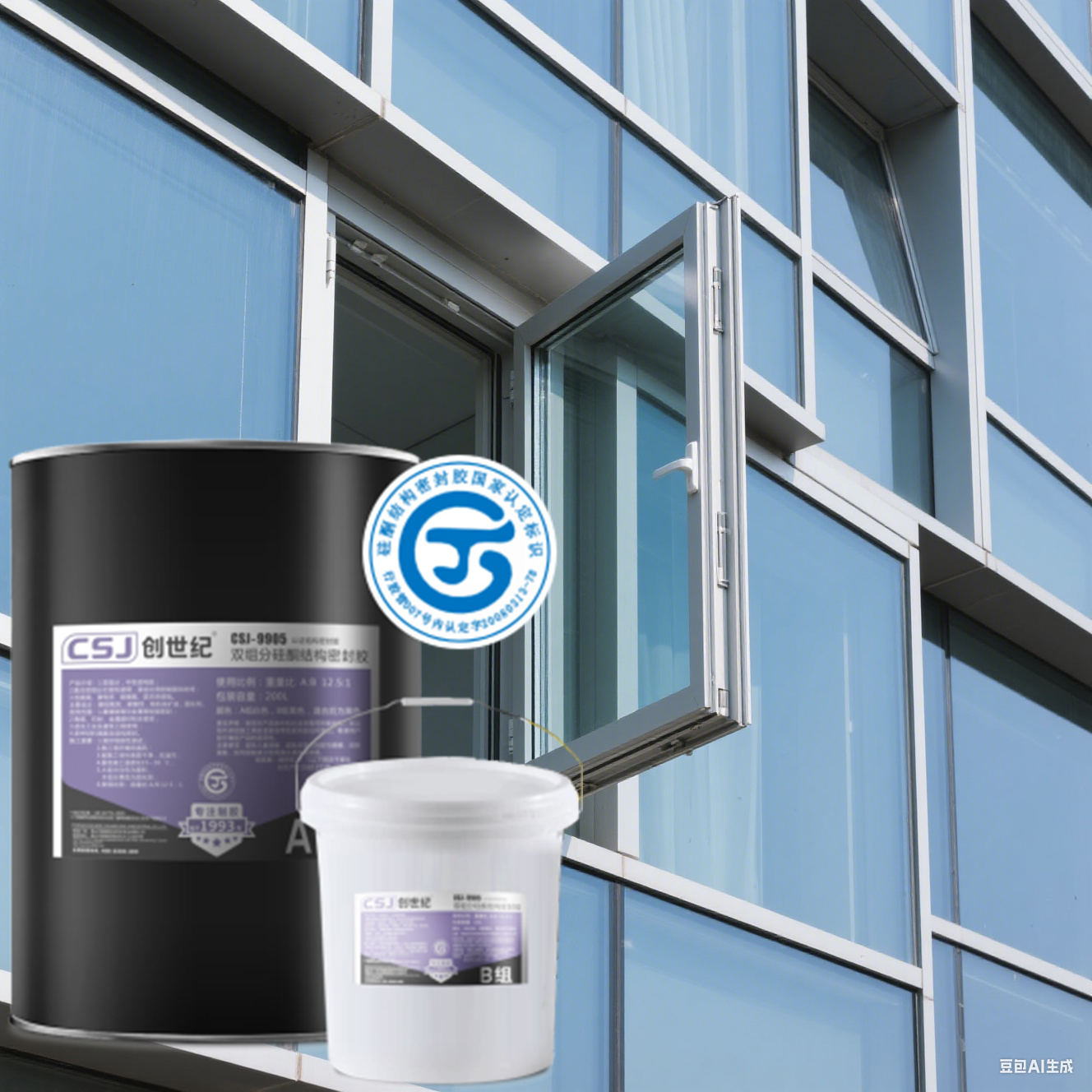 Multi Use Structural Two Component Silicone Sealant For Curtain Wall ...